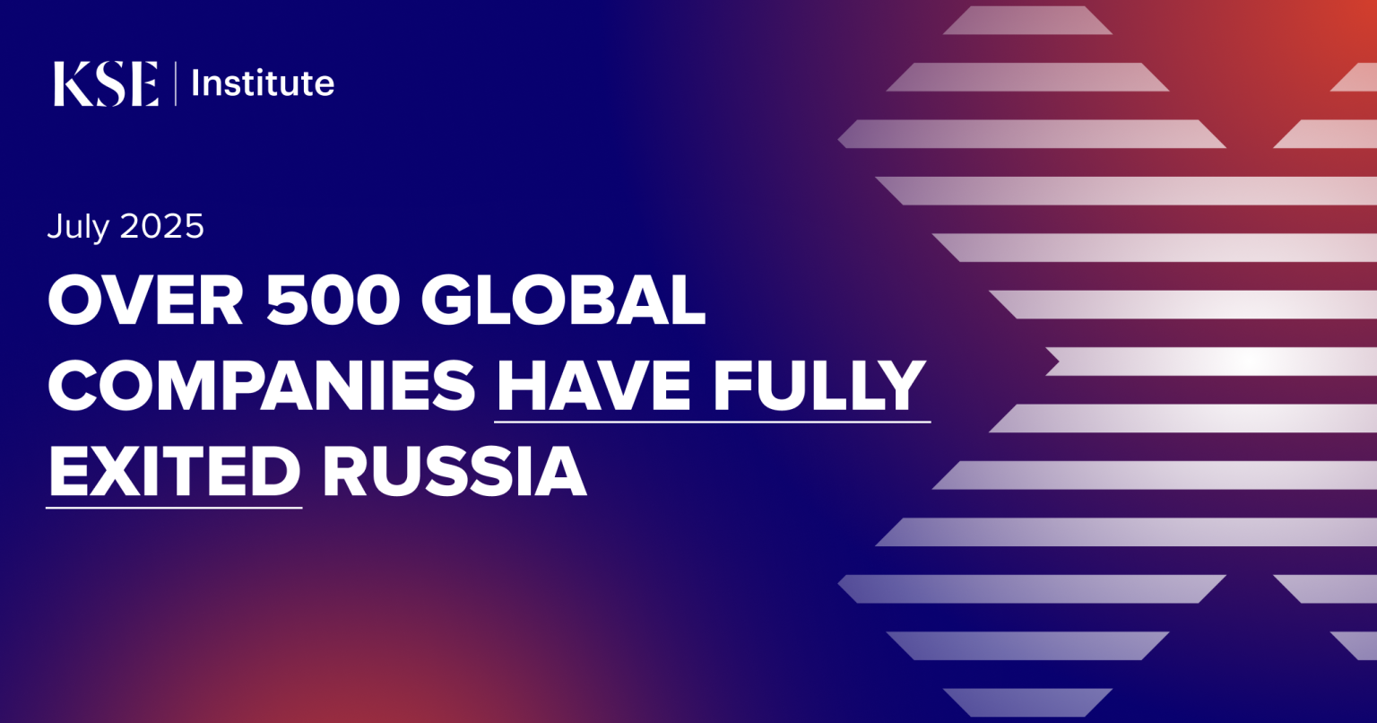 More than 500 global companies have fully left Russia — KSE Institute ...